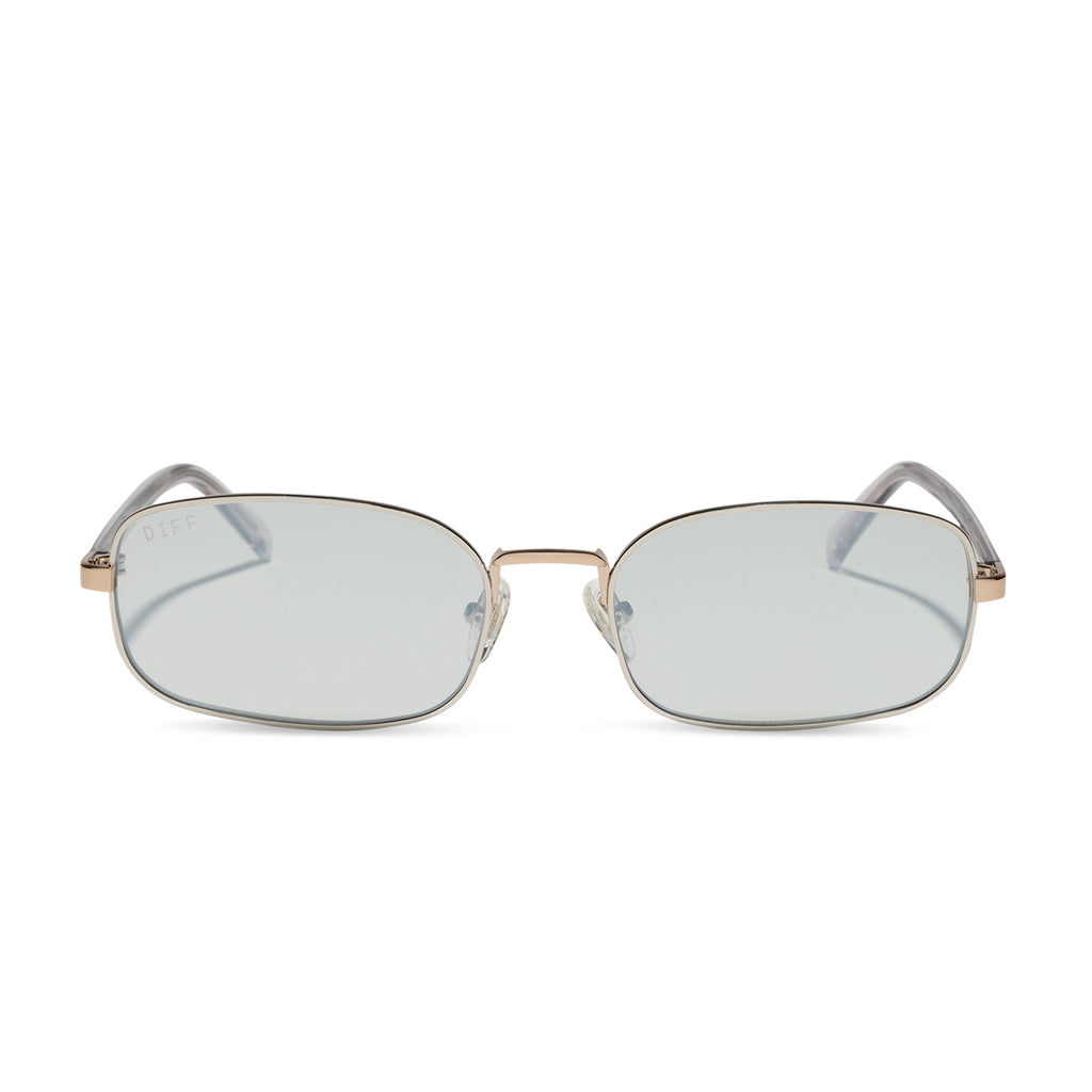 Rachael Kirkconnell Trinity Sunglasses | Silver + Gold | DIFF Eyewear