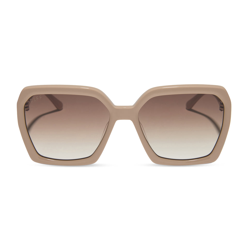 Sloane Square Sunglasses | Almond & Brown Gradient | DIFF Eyewear