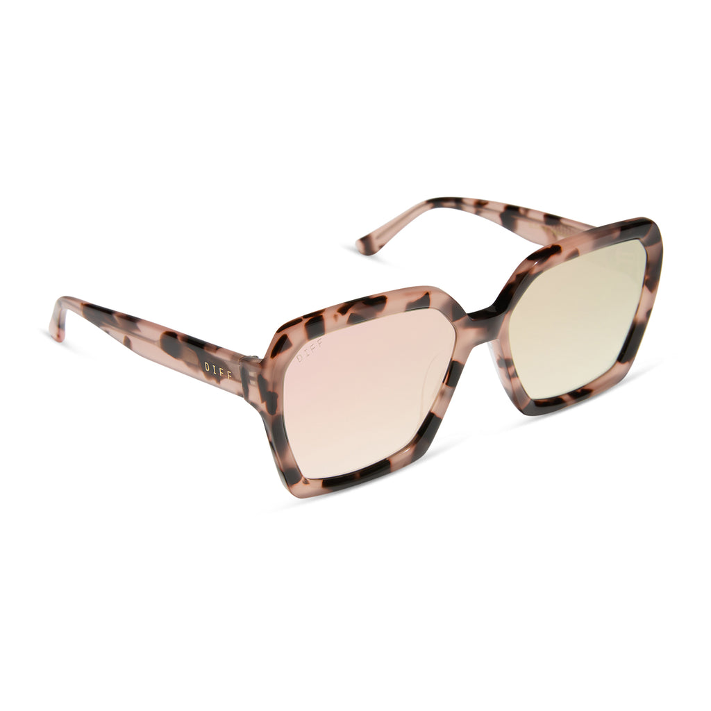 Sloane Square Sunglasses | Himalayan Tort & Taupe Mirror | DIFF Eyewear
