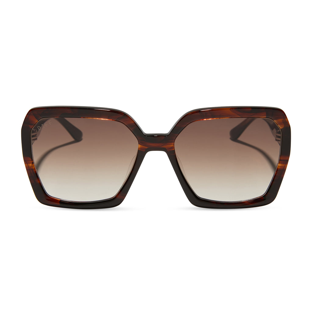 Sloane Square Sunglasses | Sequoia Tortoise & Brown Gradient | DIFF Eyewear