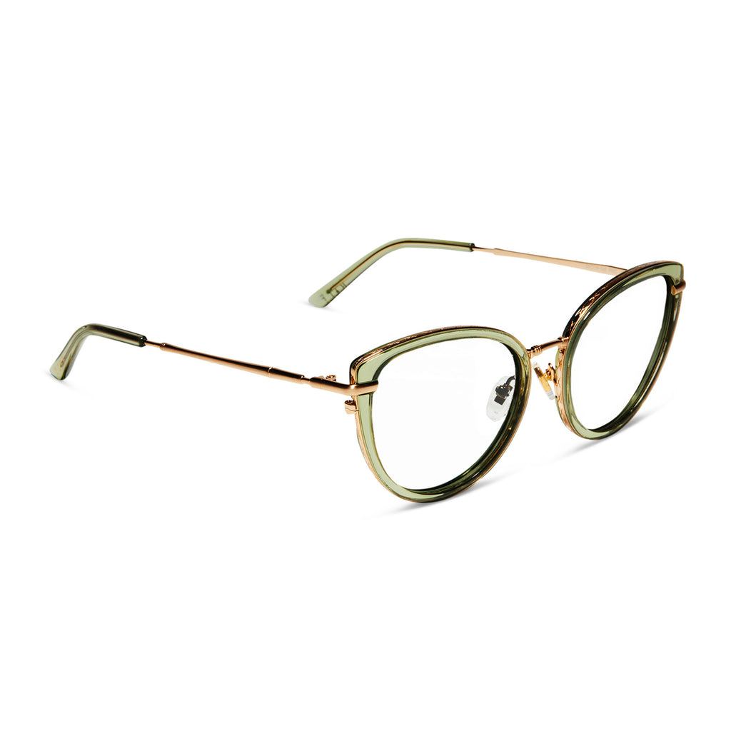 Princess Leia™ Endor™ Glasses | Sage + Gold | DIFF Eyewear