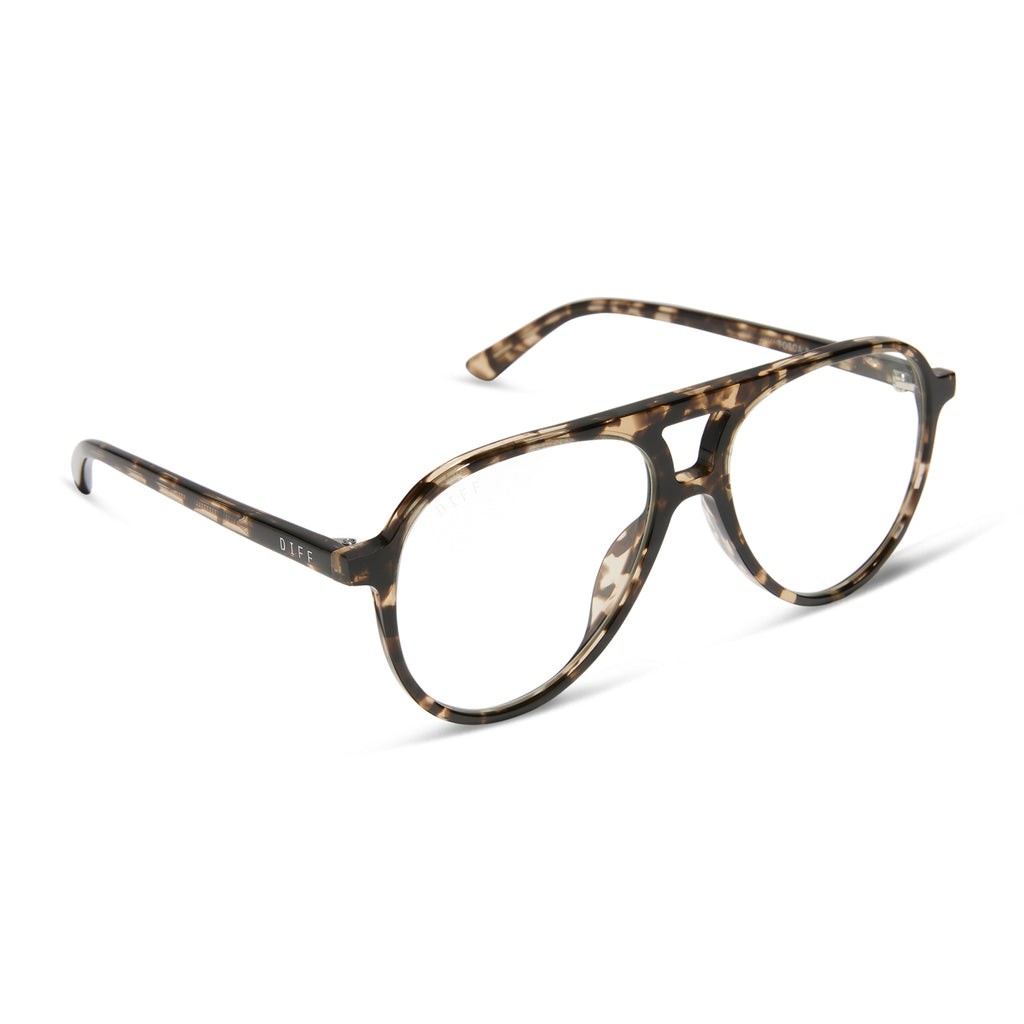 Tosca II Aviator Prescription Glasses | Espresso Tortoise | DIFF Eyewear