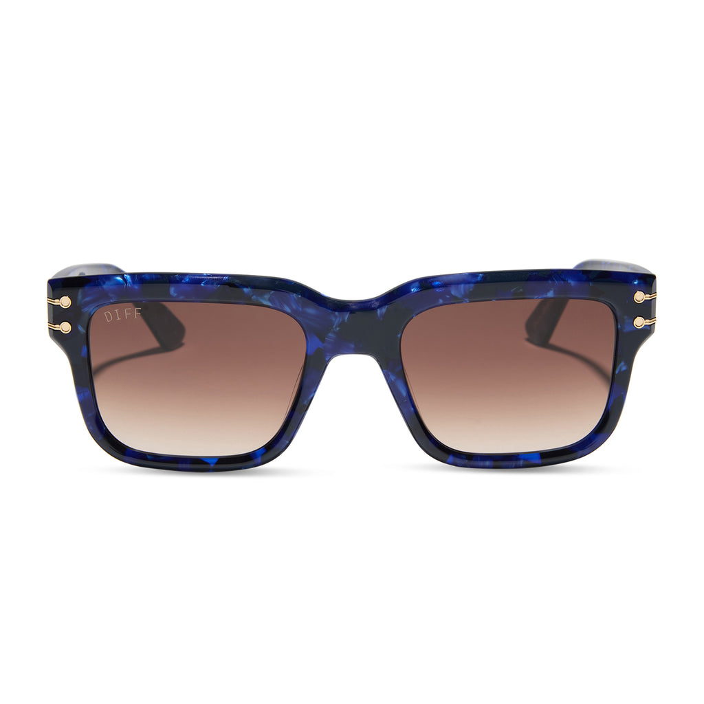 Wicked Elphaba Sunglasses | Blue Tort & Brown Gradient | DIFF Eyewear
