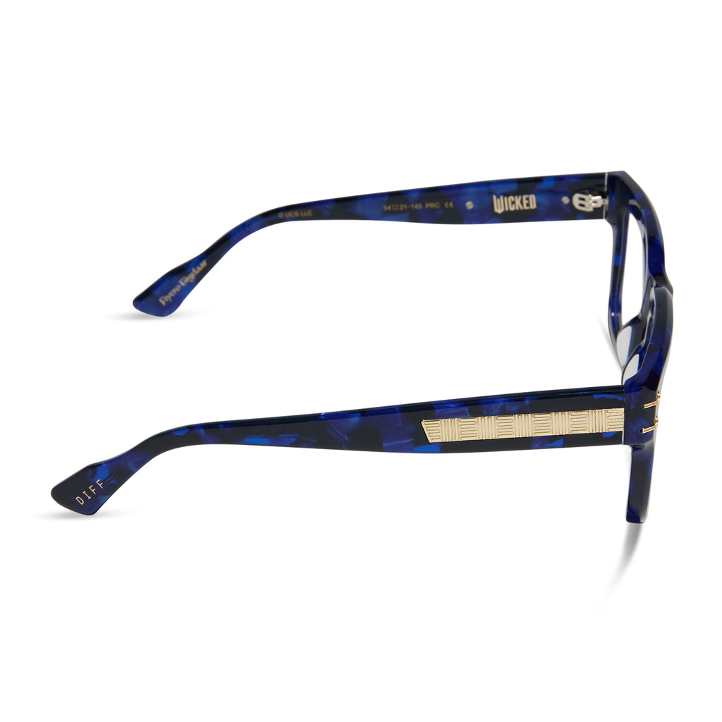 Wicked Elphaba Glasses | Blue Tortoise | DIFF Eyewear