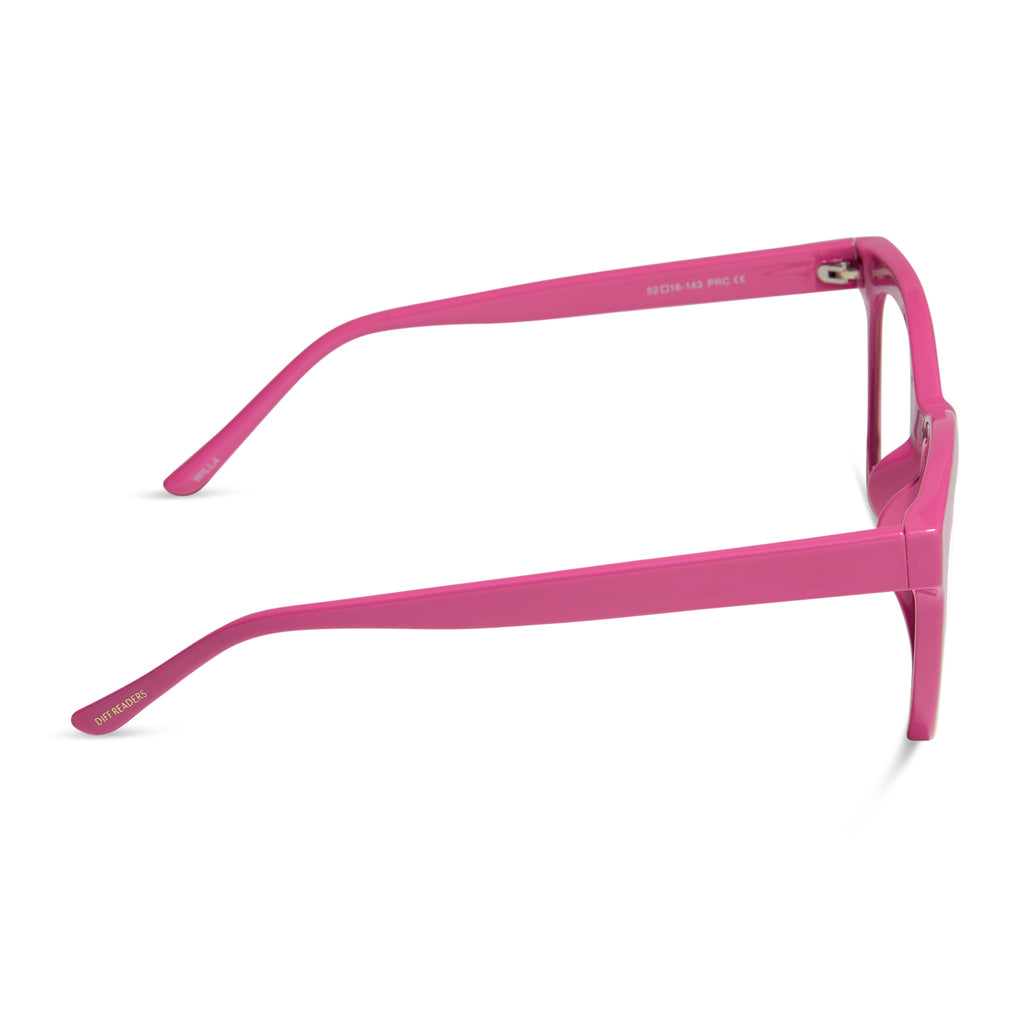Willa Square Glasses | Bubblegum Pink | DIFF Eyewear