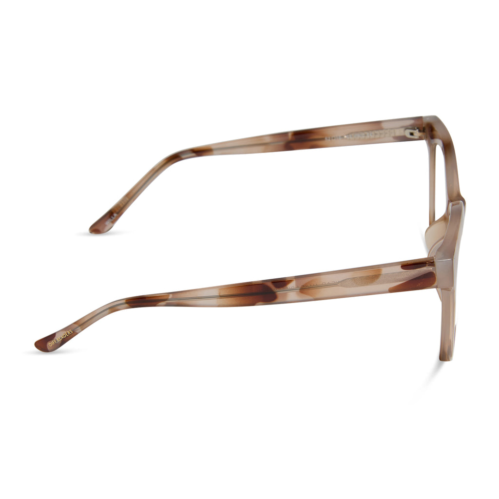 Willa Square Readers | Cream Tortoise | DIFF Eyewear