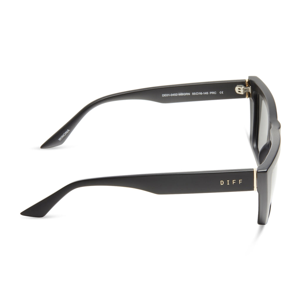 Winona Cateye Sunglasses | Matte Black & Grey | DIFF Eyewear