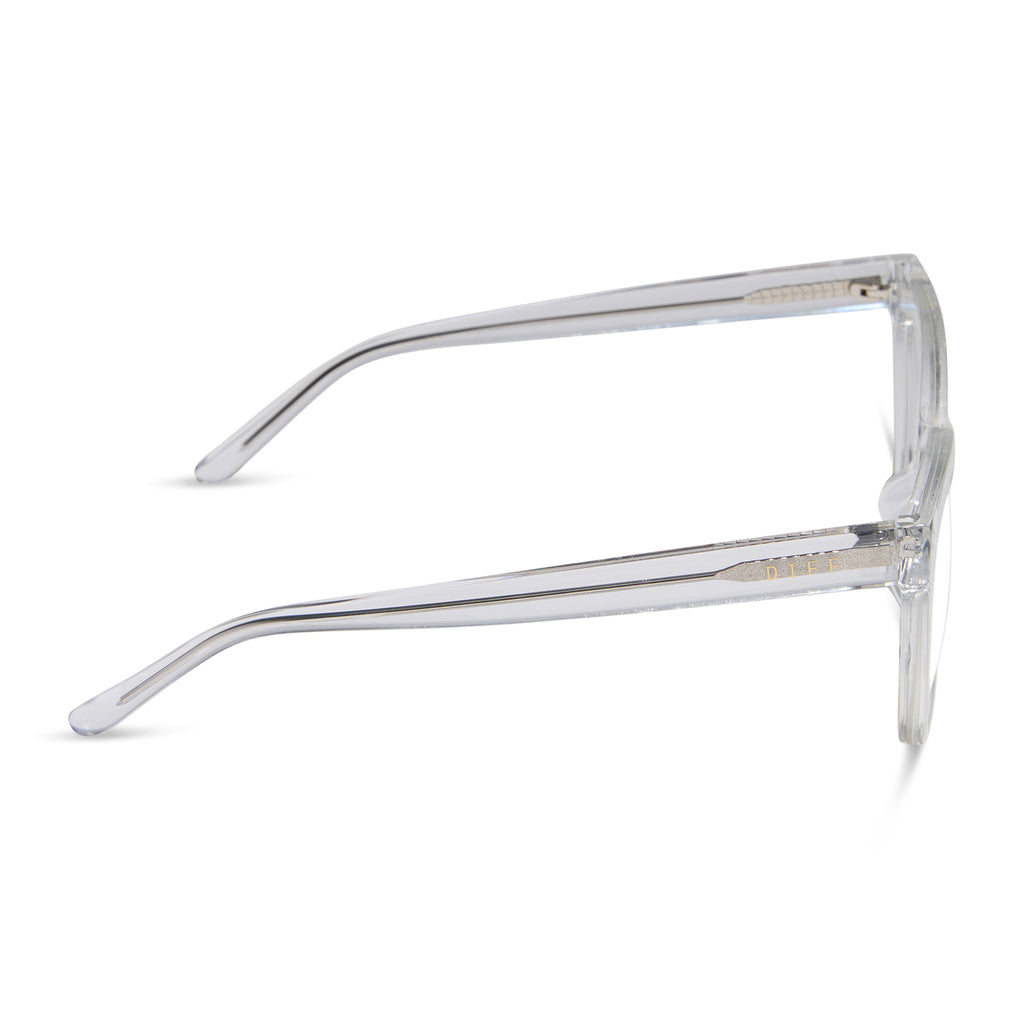 Winston Cat Eye Prescription Glasses | Clear Crystal | DIFF Eyewear