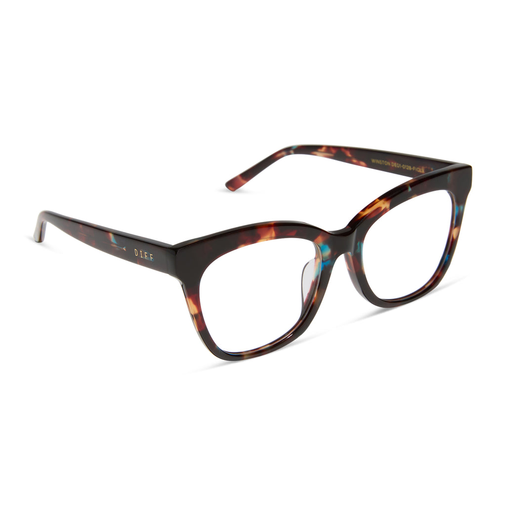 Winston Square Glasses | Confetti Tortoise | DIFF Eyewear