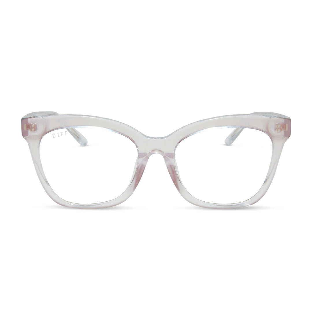 Winston Cat Eye Prescription Glasses | Opalescent Pink | Diff Eyewear