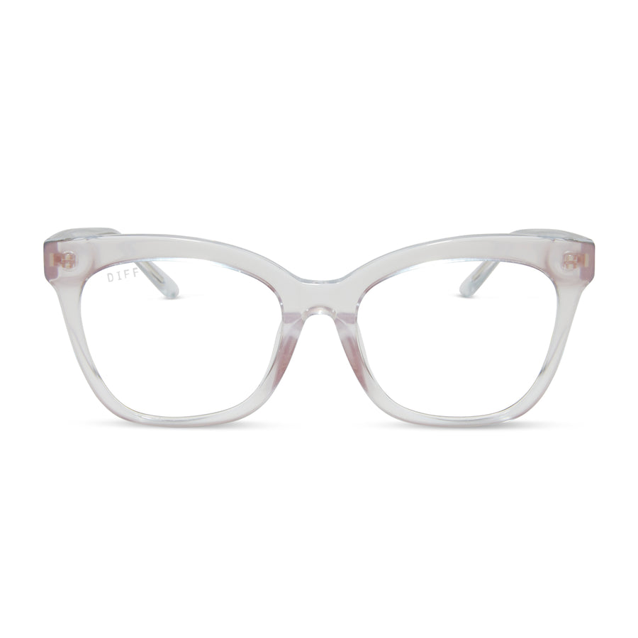 Winston Cat Eye Prescription Glasses | Opalescent Pink | Diff Eyewear