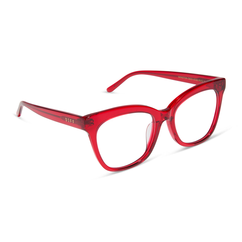 Winston Square Glasses | Red Hot Summer | DIFF Eyewear