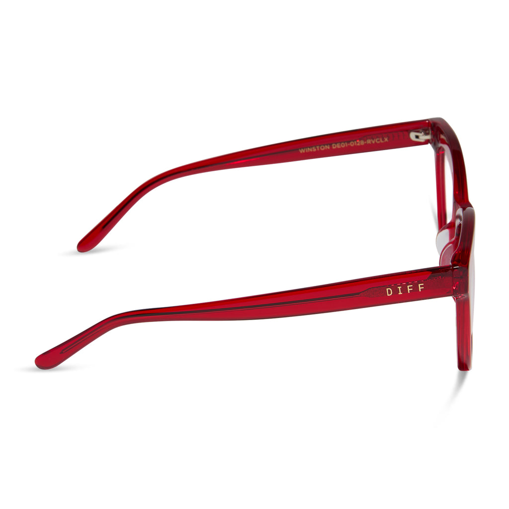 Winston Square Glasses | Red Hot Summer | DIFF Eyewear