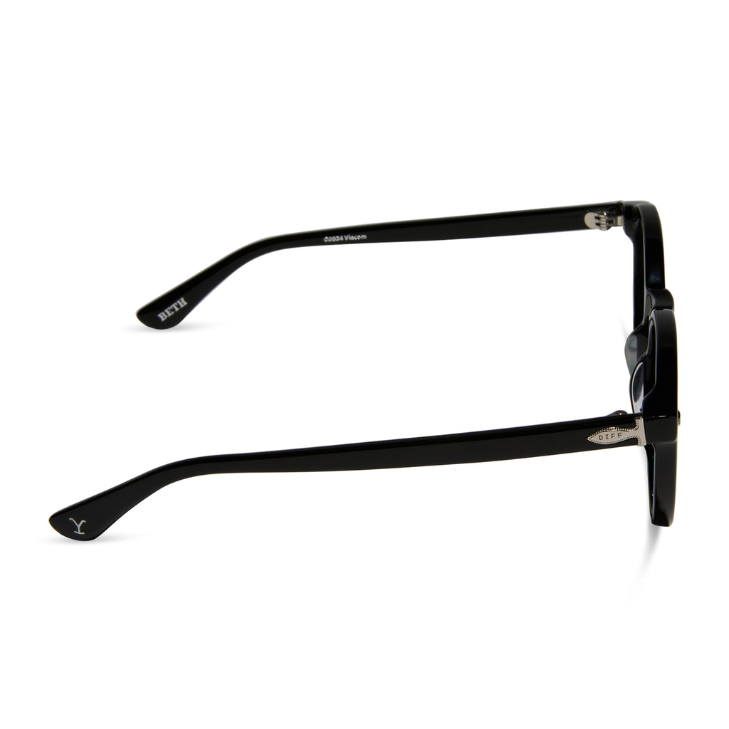 Yellowstone Beth Sunglasses | Black & G15 | DIFF Eyewear