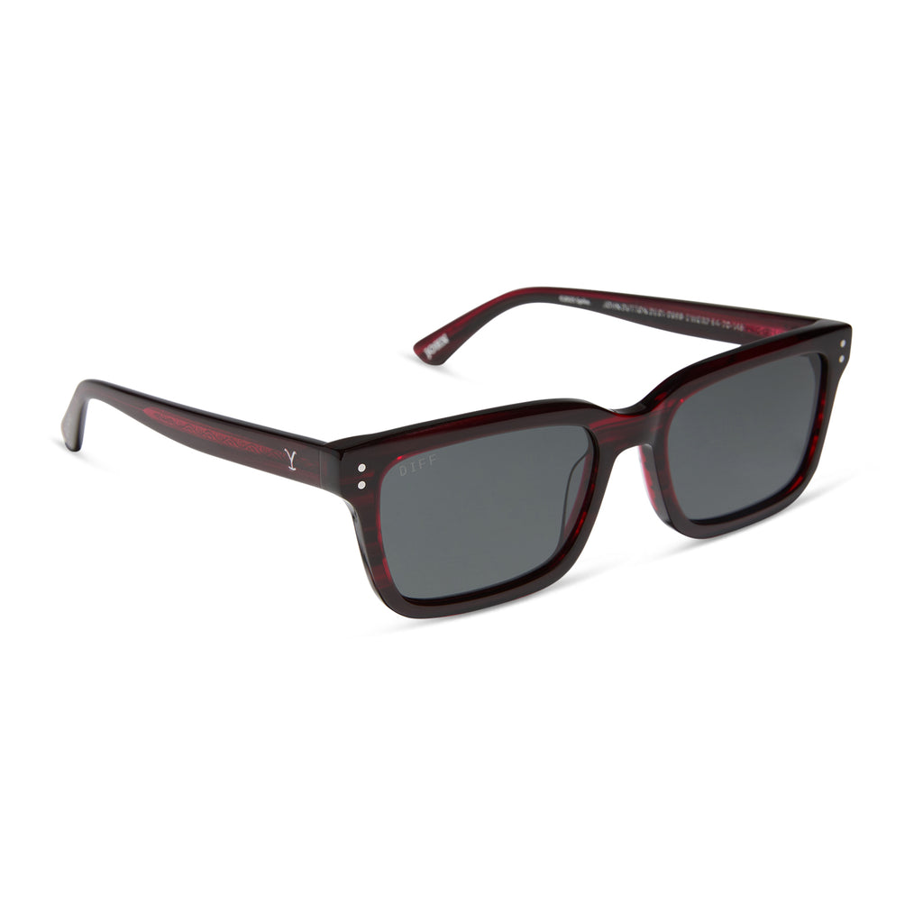 Yellowstone John Dutton Sunglasses | Redwood & Grey | DIFF Eyewear