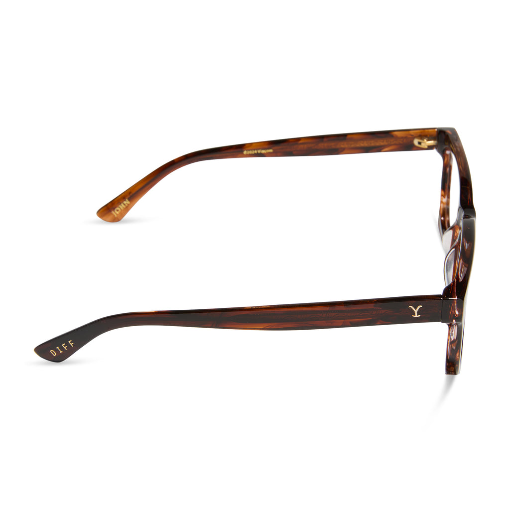 Yellowstone John Dutton Glasses | Warm Sequoia Tortoise | DIFF Eyewear