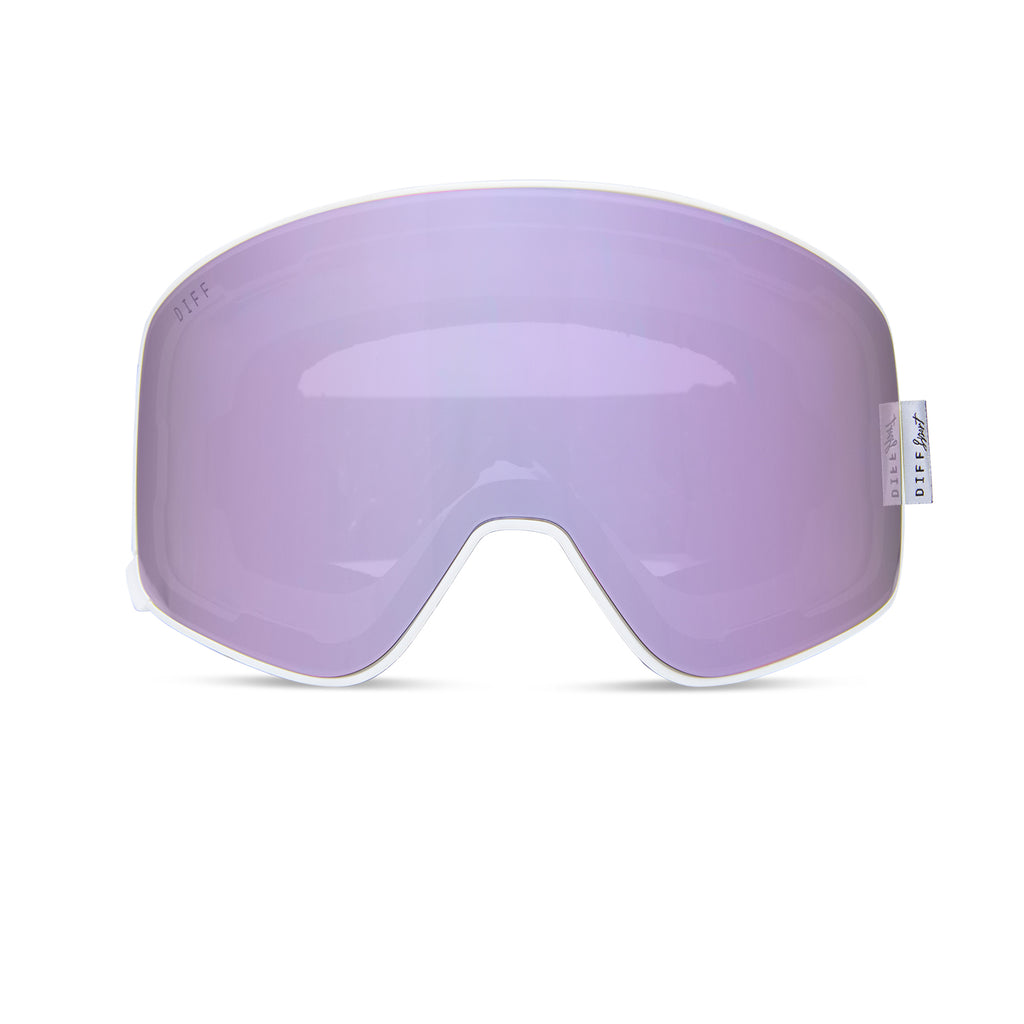 Frost Goggles | Houndstooth & Lilac Mirror | DIFF Sport – DIFF Eyewear