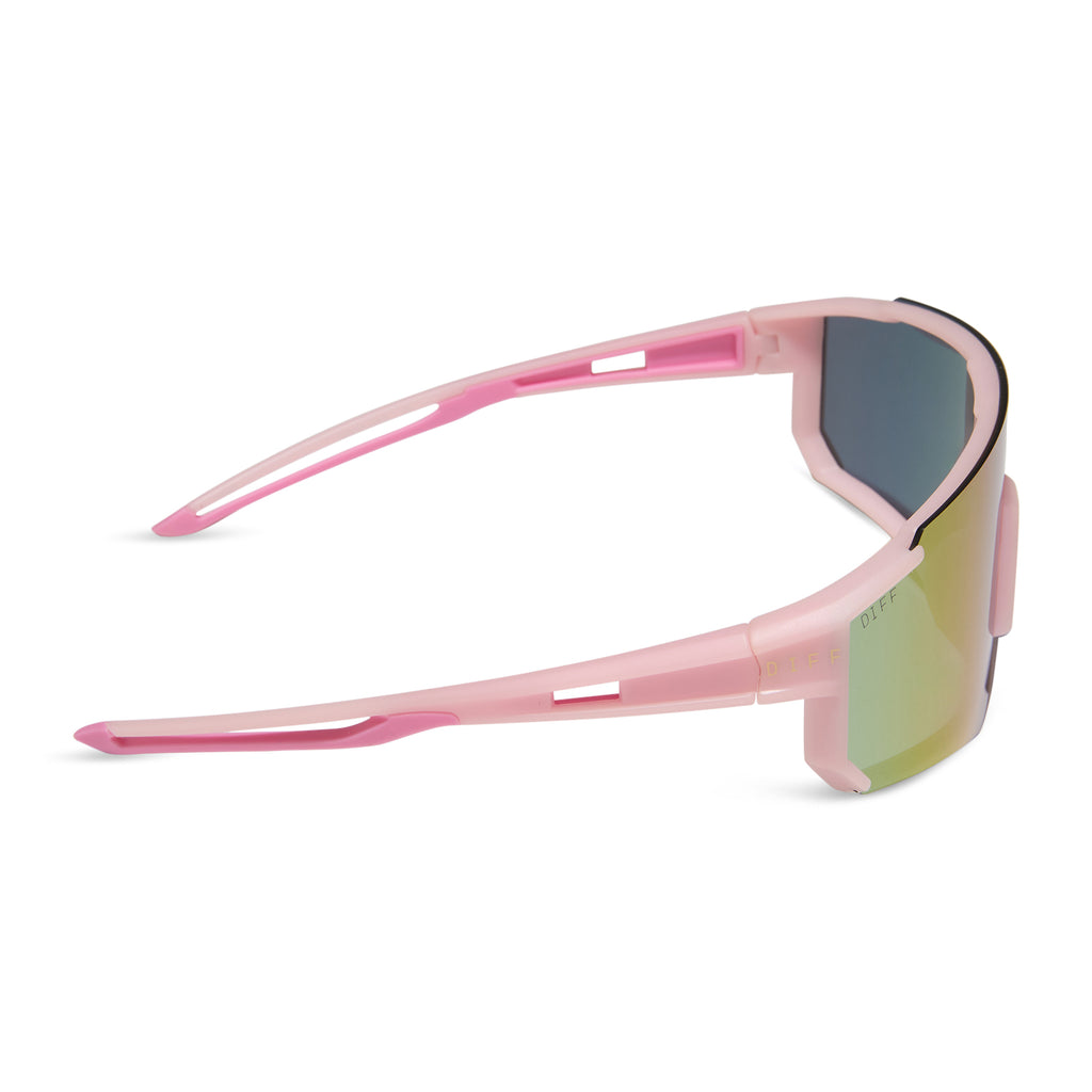 Heat Shield Sunglasses | Baby Pink & Pink Rush Mirror | DIFF Eyewear