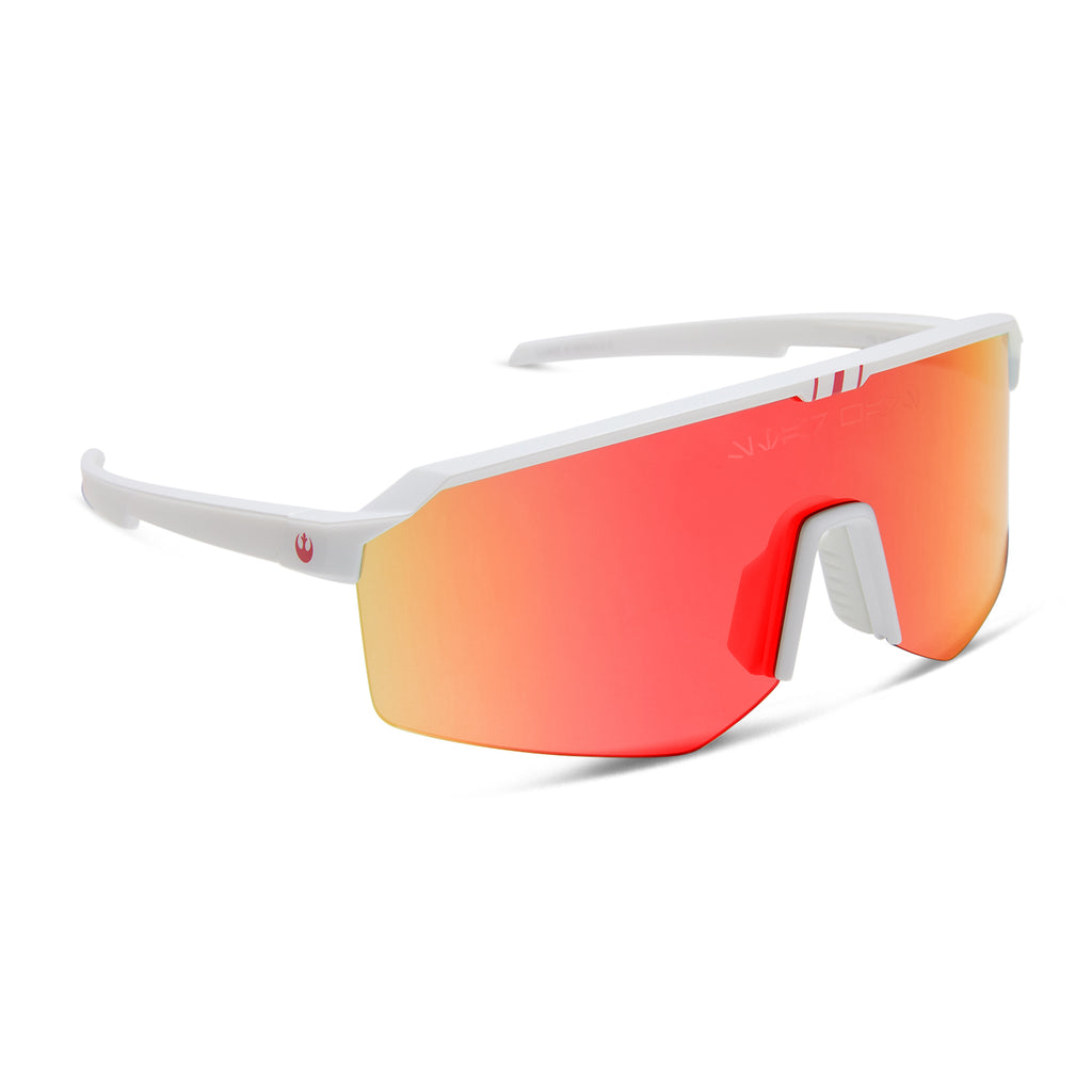 Star Wars Luke X-Wing Sunglasses | White & Red Orange | DIFF Eyewear