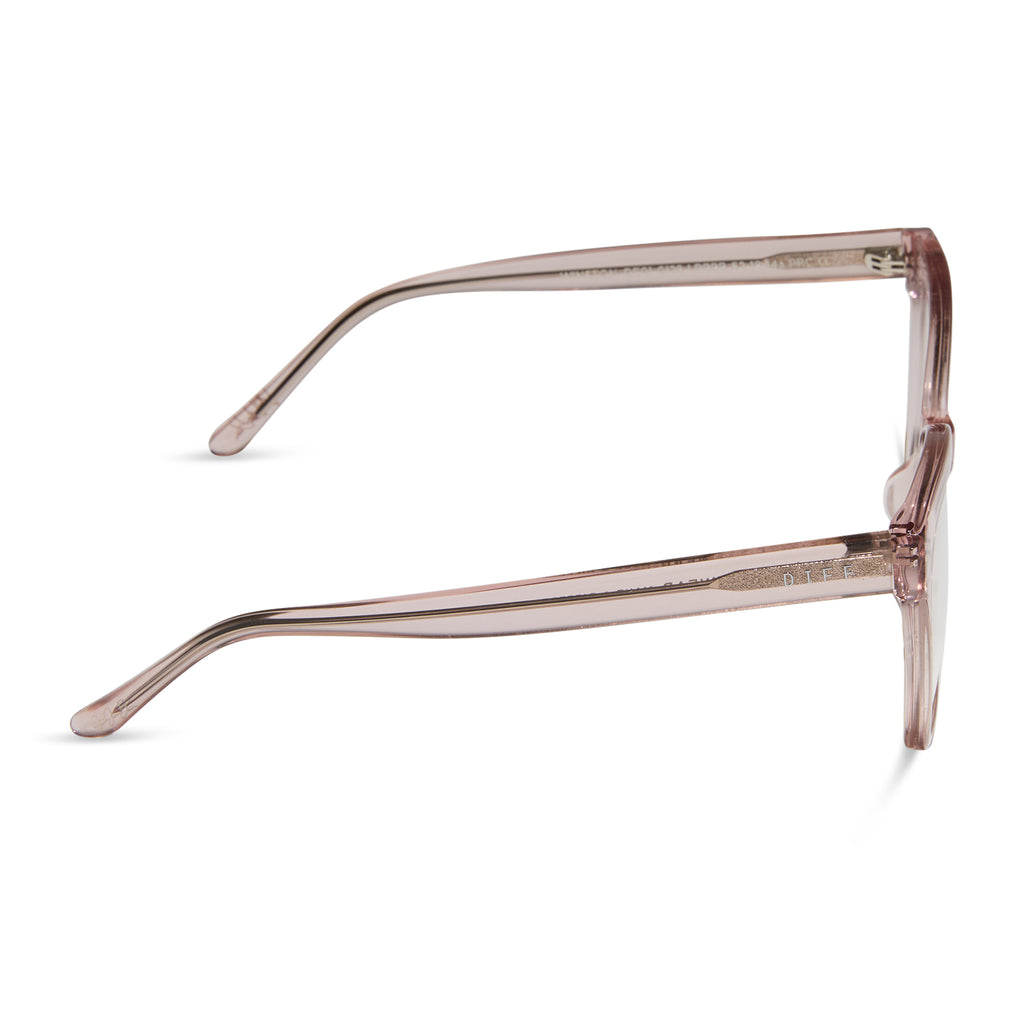 JJD Winston Glasses | Light Pink Crystal | DIFF Eyewear
