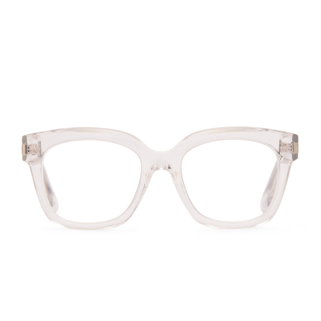 AVA CLEAR CRYSTAL + BLUE LIGHT READERS | DIFF Eyewear