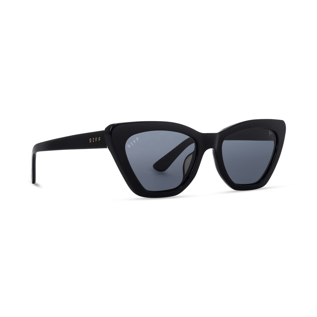 CAMILA - BLACK + GREY SUNGLASSES – DIFF Eyewear