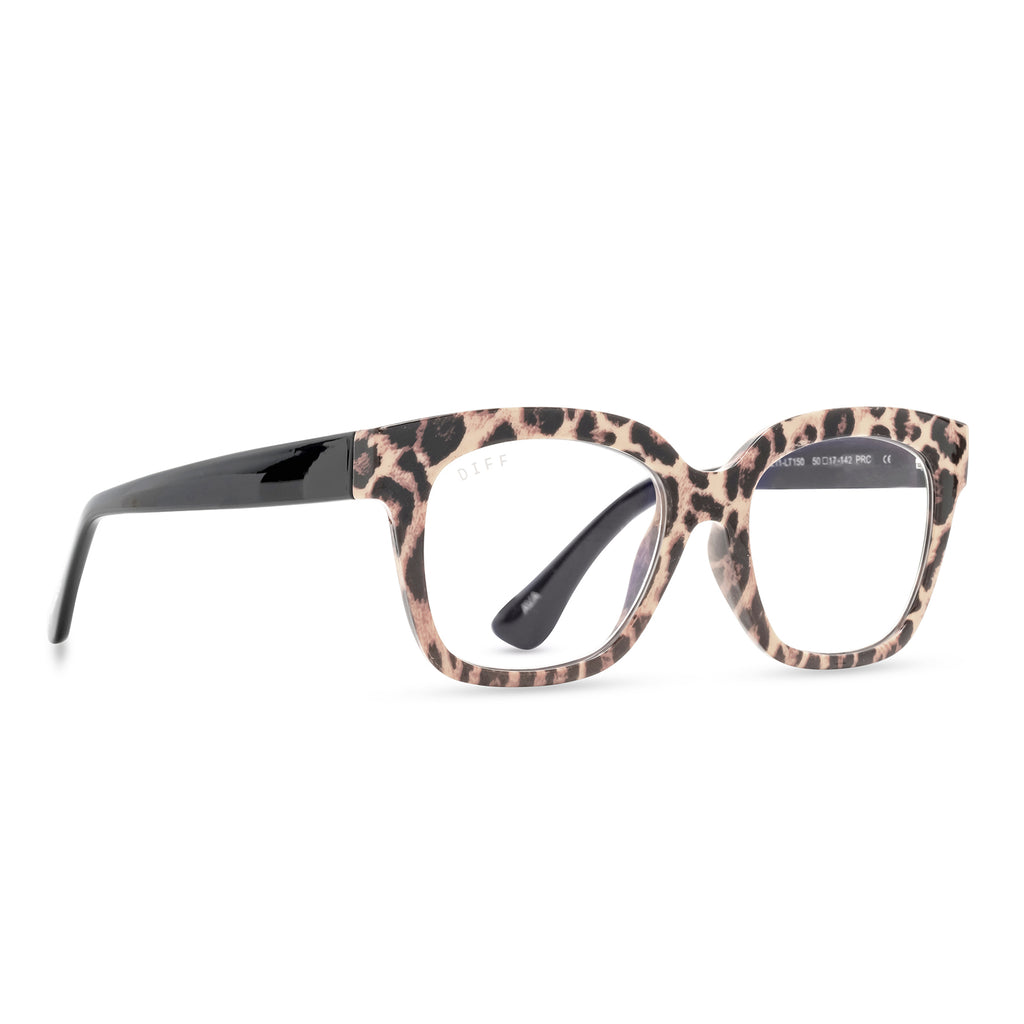 AVA - LEOPARD TORTOISE + BLUE LIGHT READERS | DIFF Eyewear