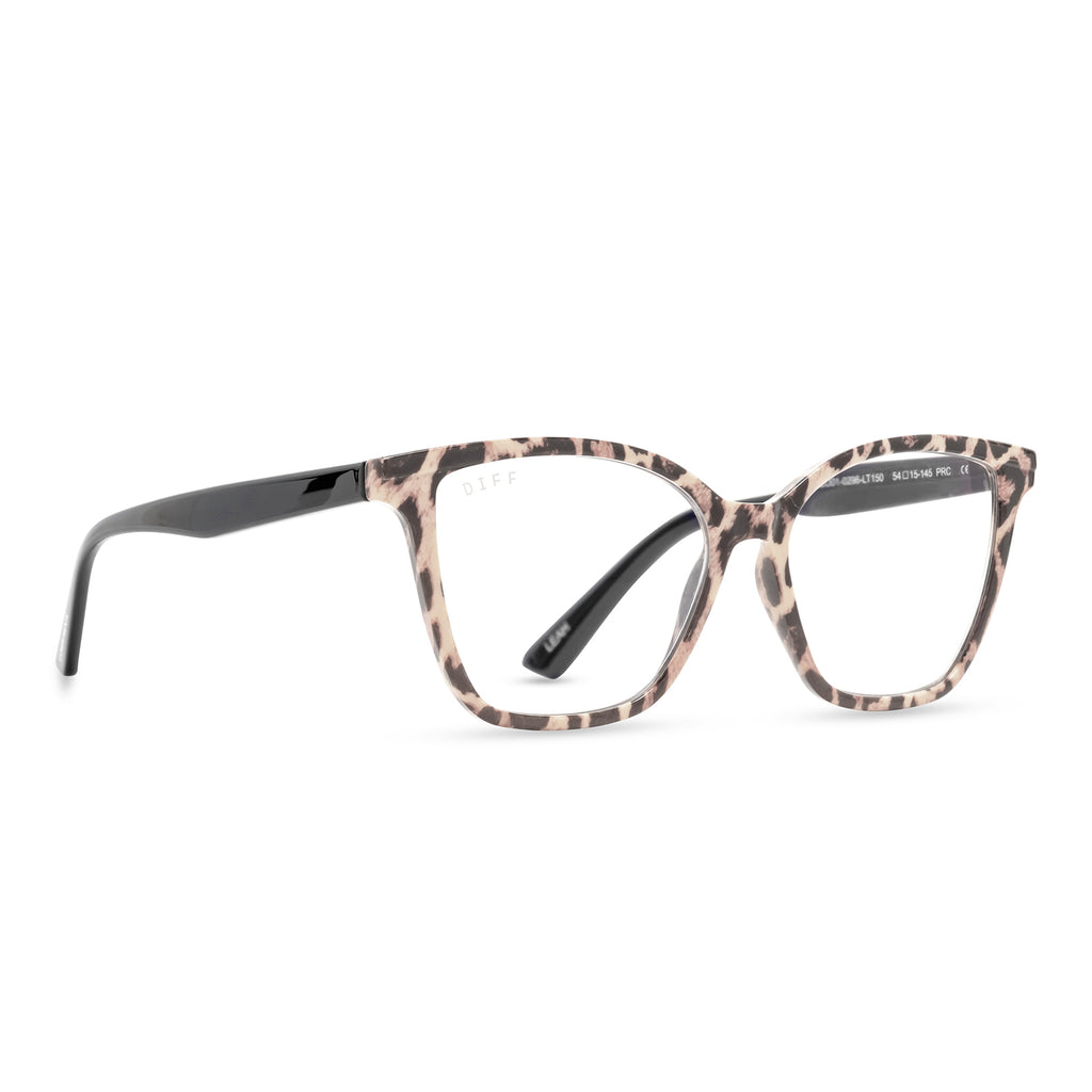 LEAH - LEOPARD TORTOISE + BLUE LIGHT READERS | DIFF Eyewear