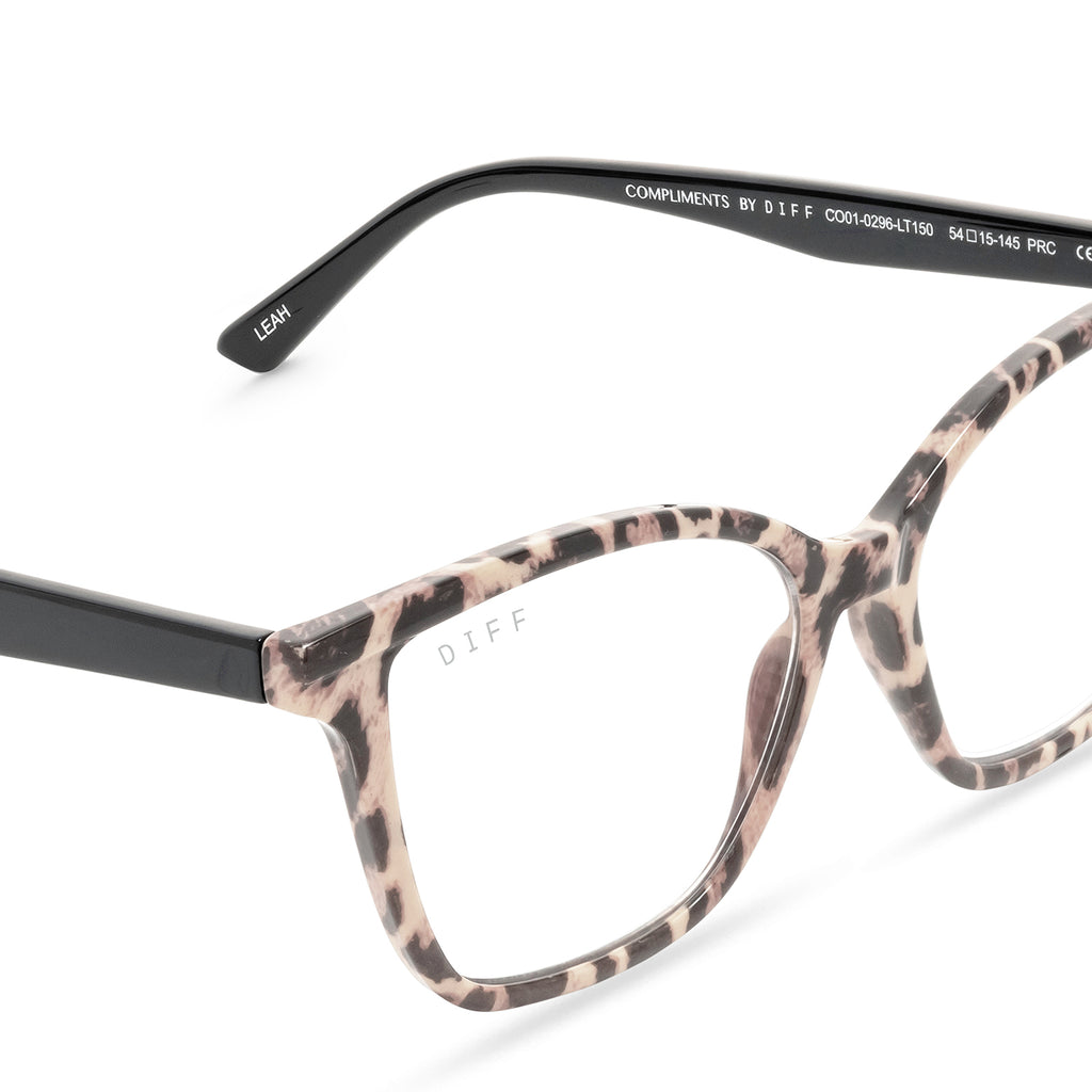 LEAH - LEOPARD TORTOISE + BLUE LIGHT READERS | DIFF Eyewear