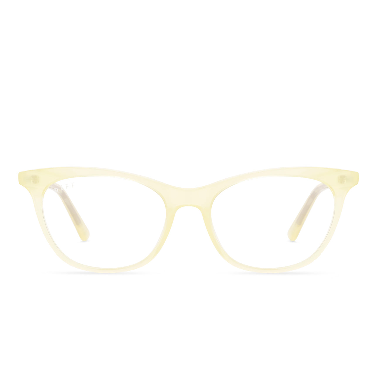Jade Cat Eye Prescription Glasses | Buttercream | Diff Eyewear