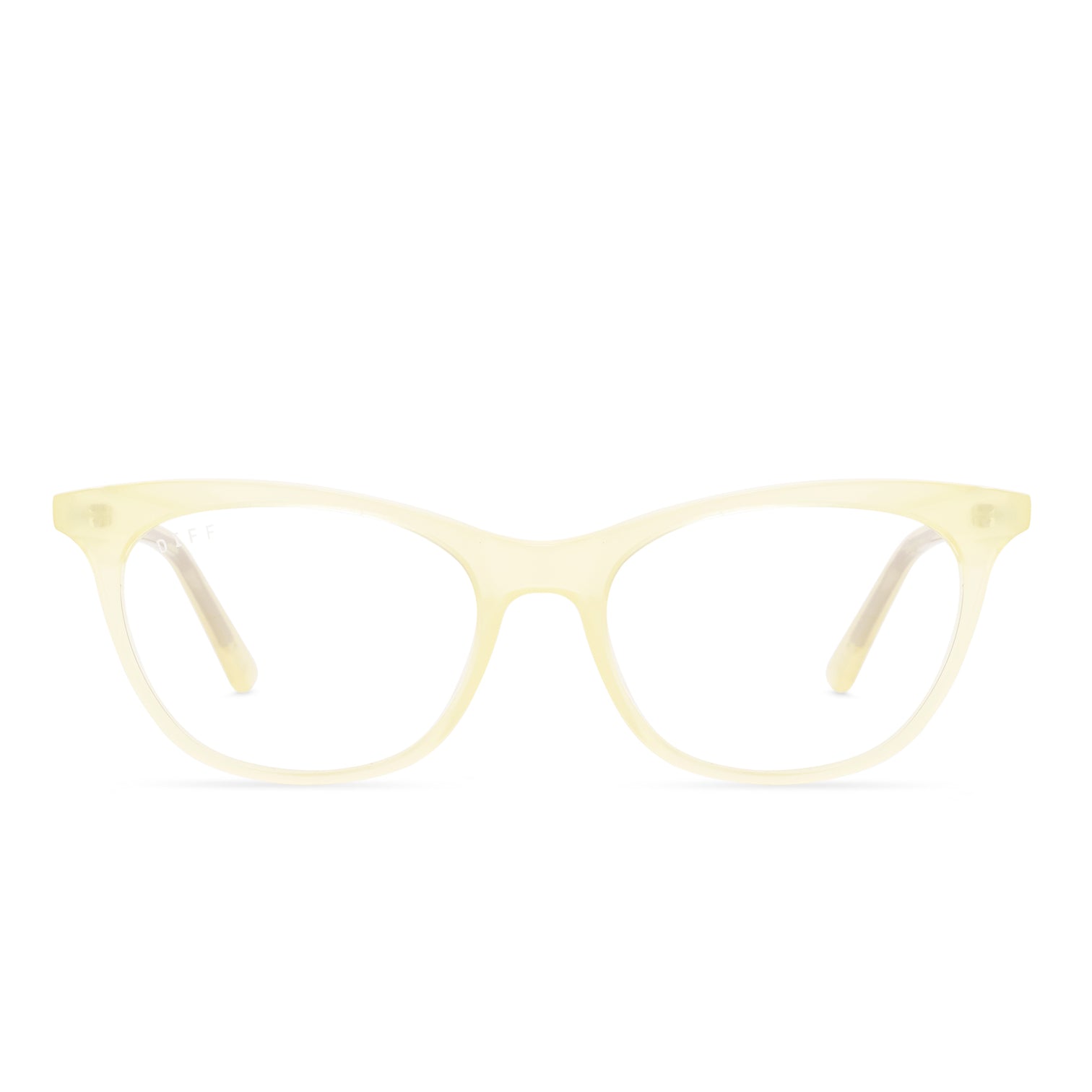 Jade Cat Eye Prescription Glasses | Buttercream | Diff Eyewear