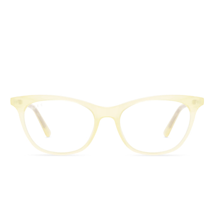 Jade Cat Eye Prescription Glasses | Buttercream | Diff Eyewear
