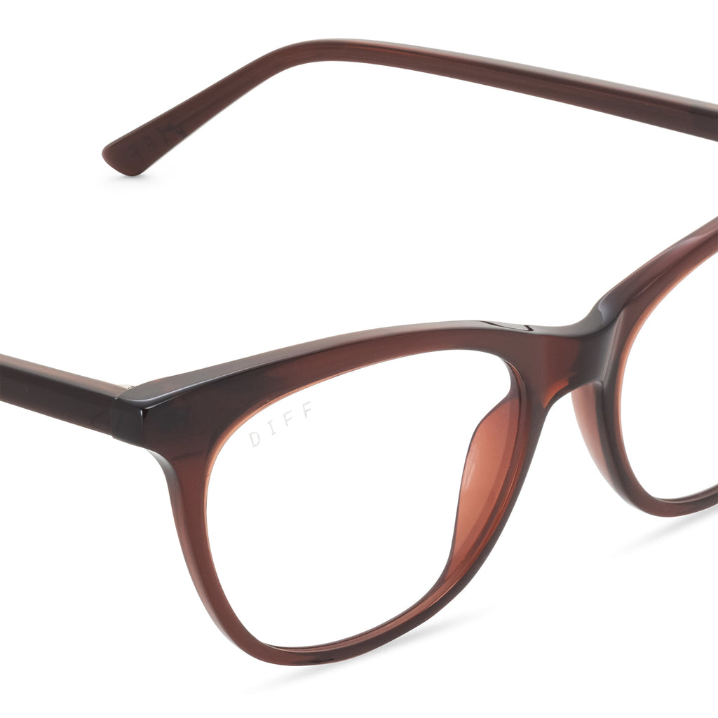 Jade Cat Eye Glasses | CHESNUT Crystal & Blue Light Technology | DIFF ...