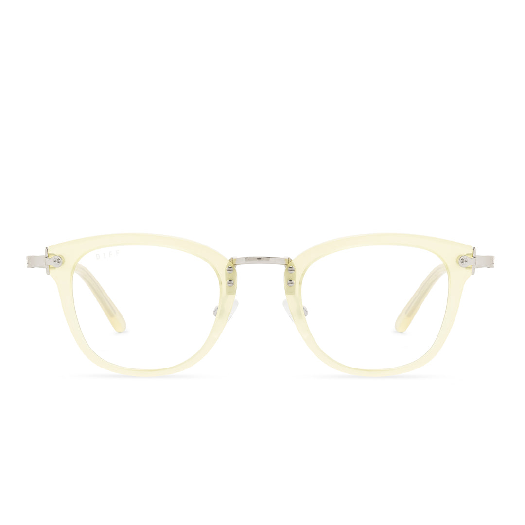 Rue Square Prescription Glasses | Buttercream | Diff Eyewear