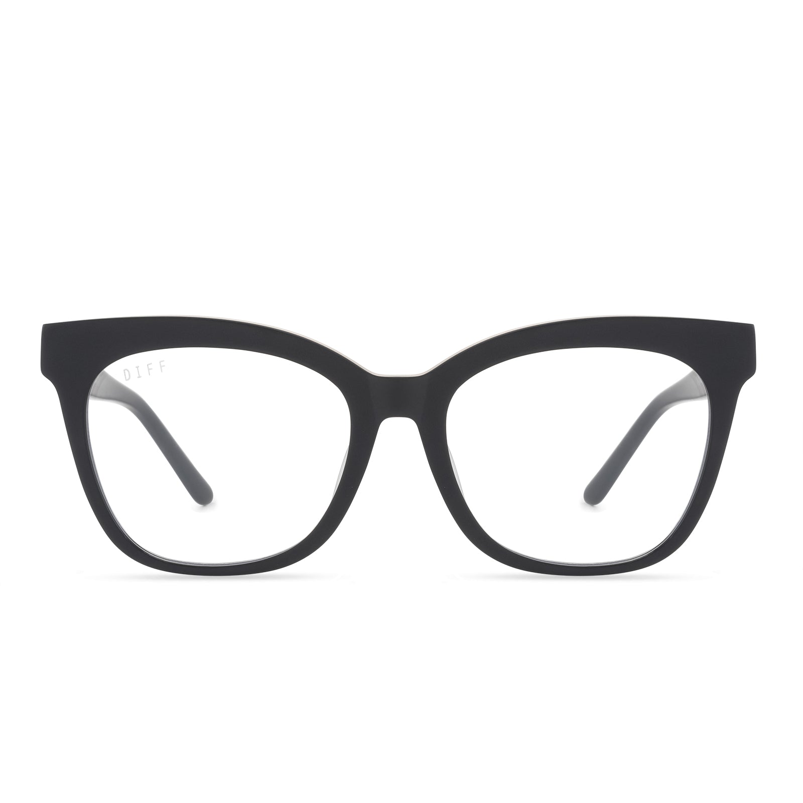 Winston Cat Eye Prescription Glasses | Matte Black | Diff Eyewear