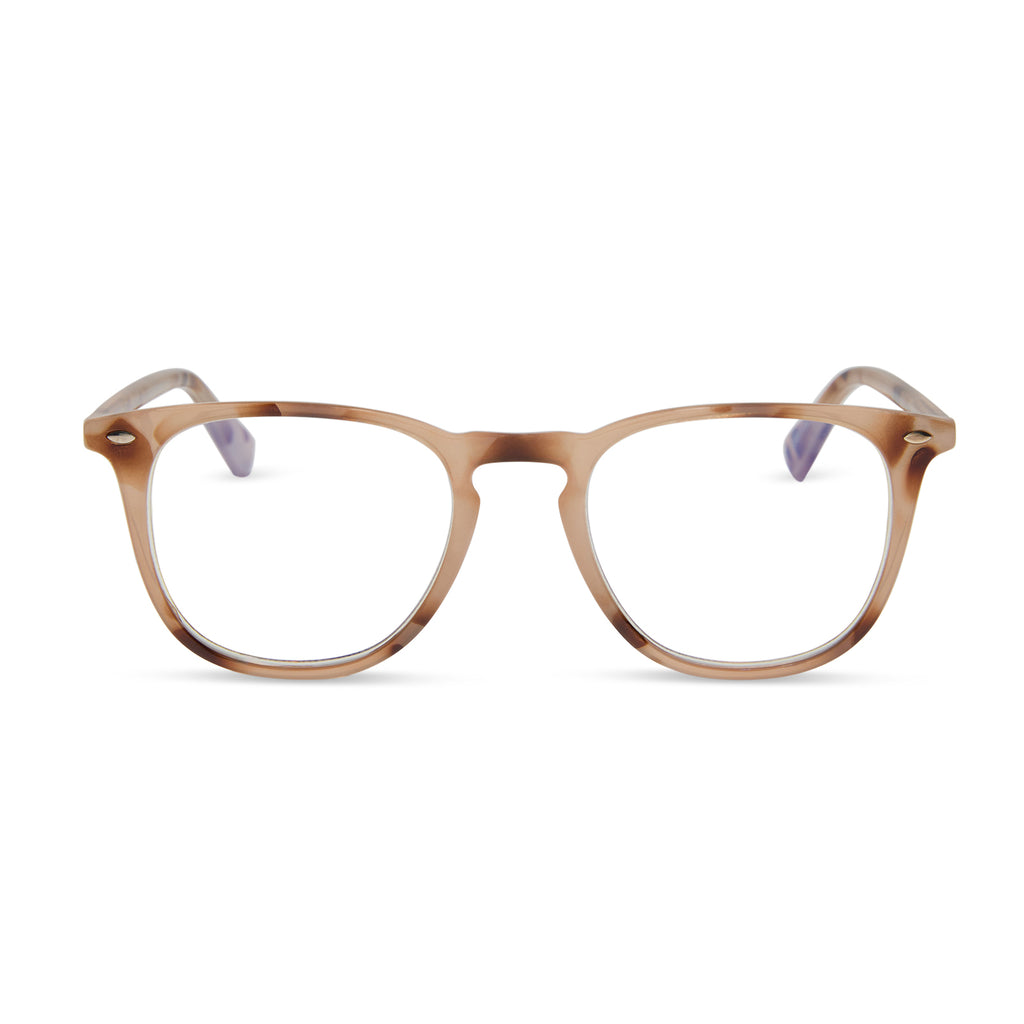 GRIFFIN - CREAM TORTOISE + BLUE LIGHT READERS | DIFF Eyewear