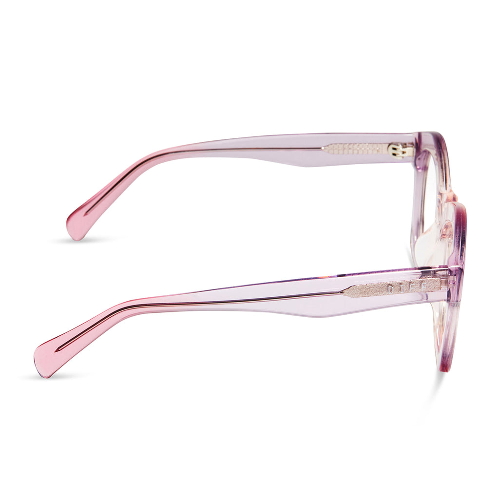 Hayden Square Glasses | Rose Ombre | Diff Eyewear