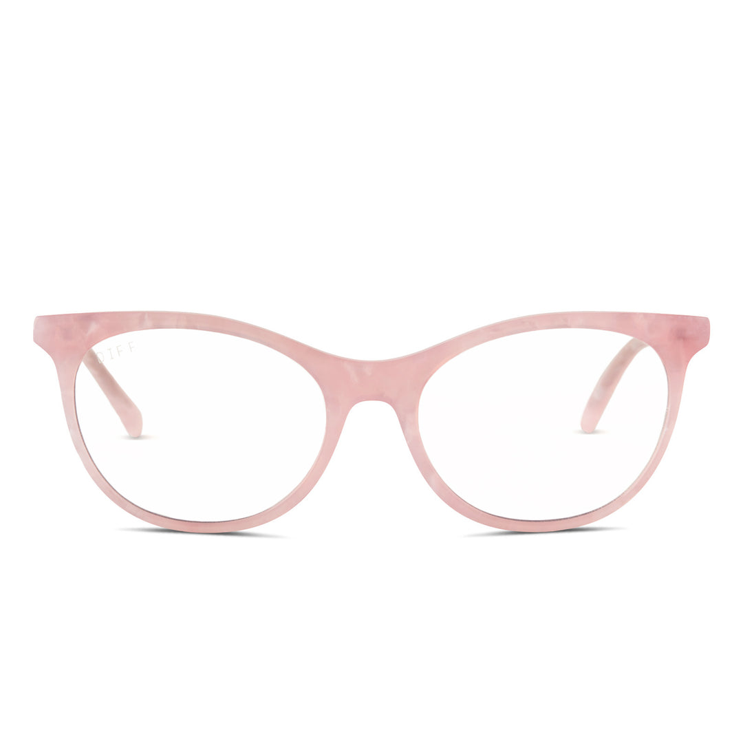 Jade Cat Eye Prescription Glasses | Geo Pink | Diff Eyewear