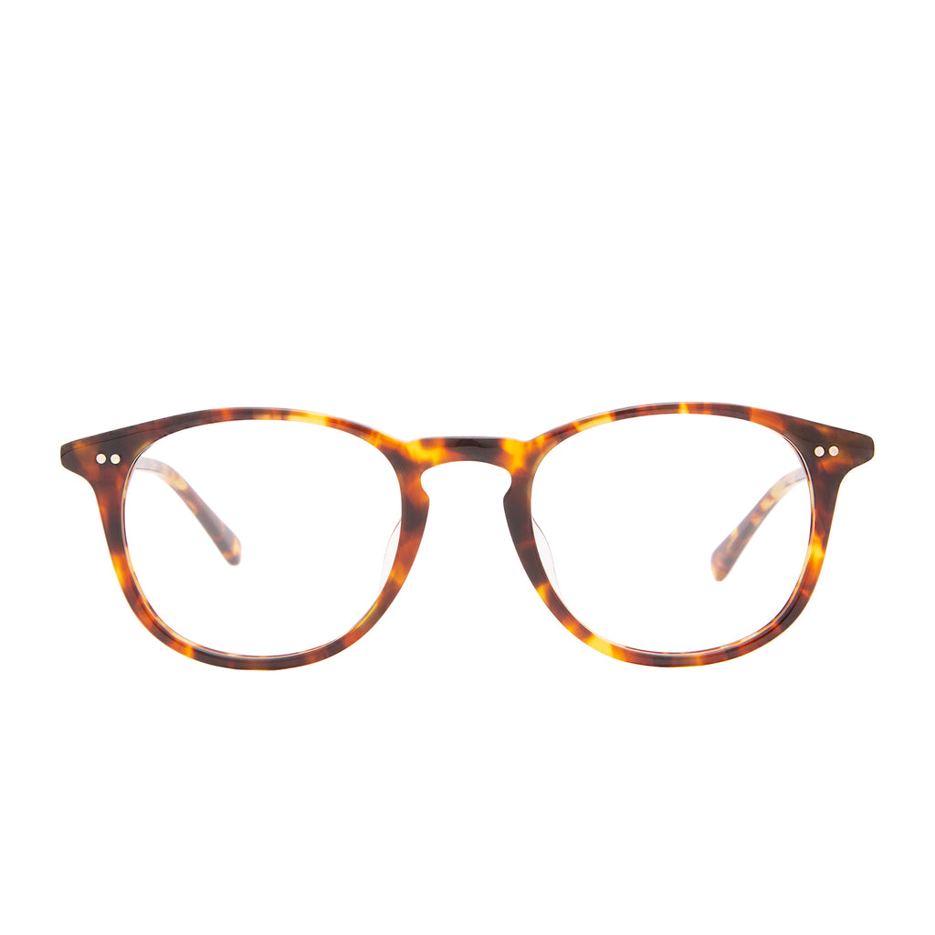 Jaxson Round Prescription Glasses Amber Tortoise Diff Eyewear