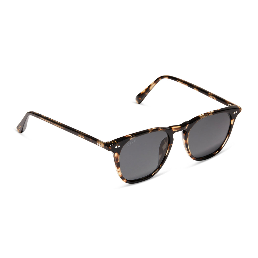 Maxwell Square Sunglasses | Espresso Tortoise & Grey | DIFF Eyewear