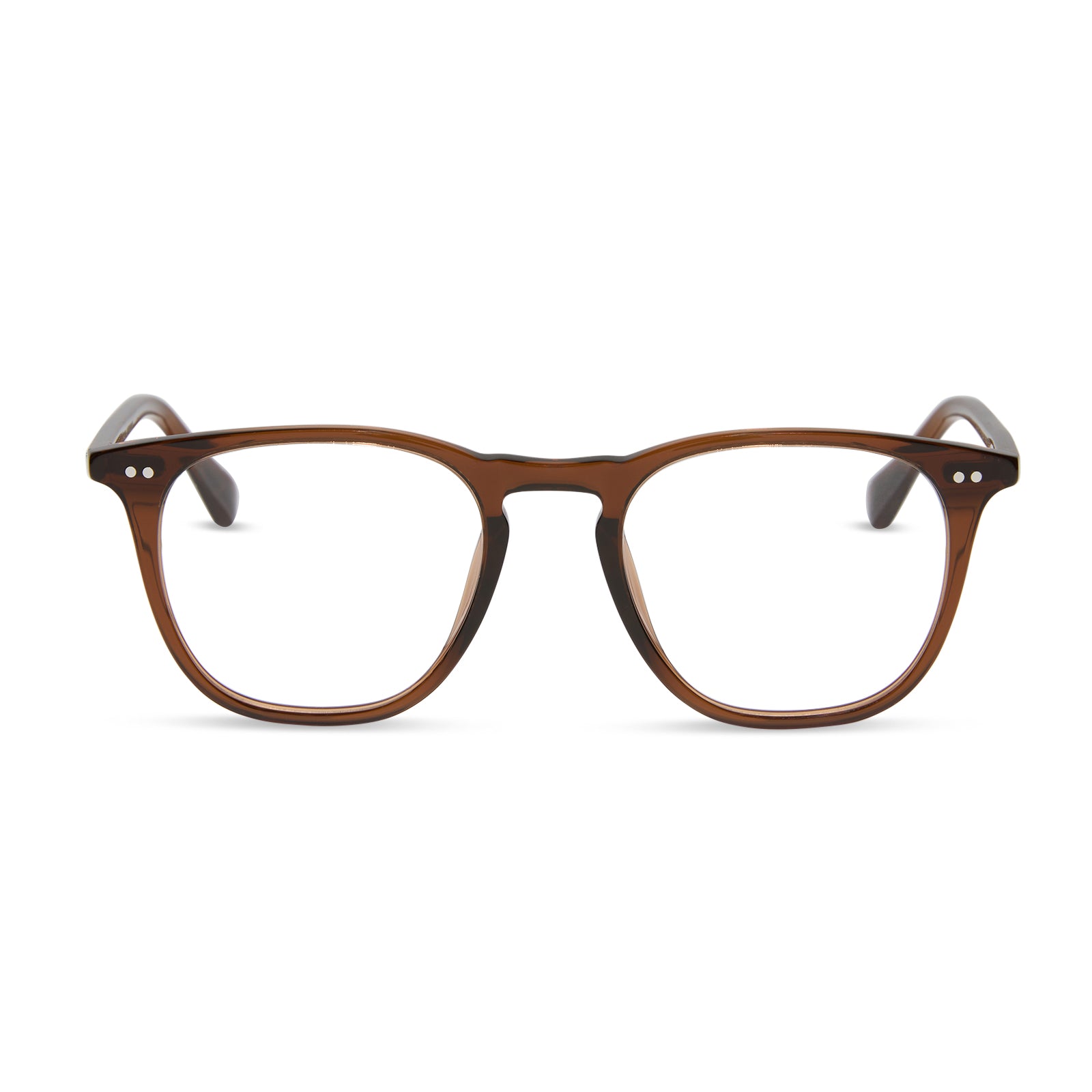 Maxwell Square Prescription Glasses | Whiskey Crystal | Diff Eyewear