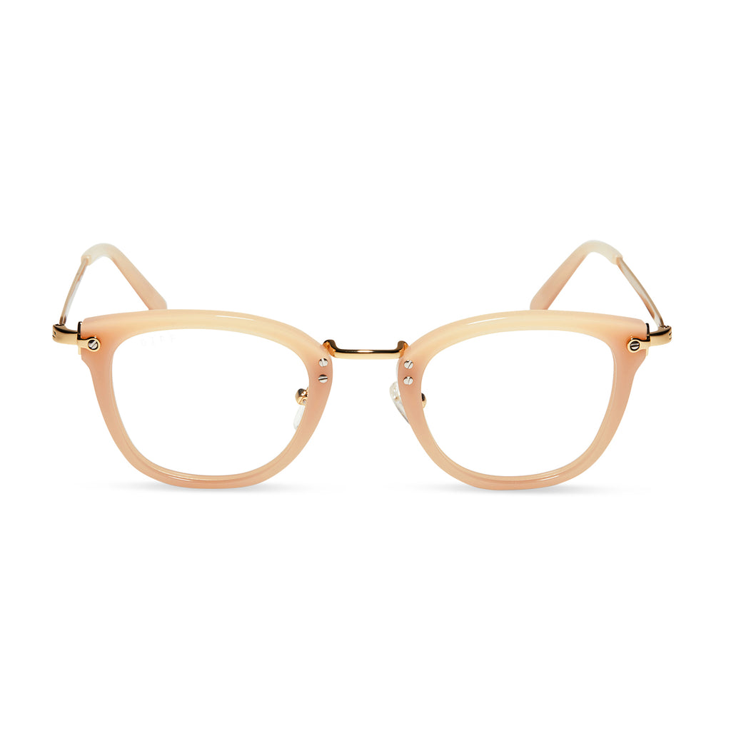 Rue Square Glasses | Faded Citrus | Diff Eyewear