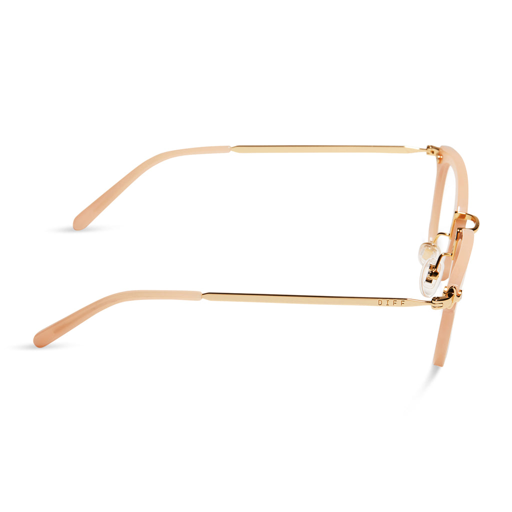 Rue Square Glasses | Faded Citrus | Diff Eyewear