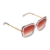 Sandra Square Sunglasses | Light Pink Crystal & Dusk Gradient | DIFF ...