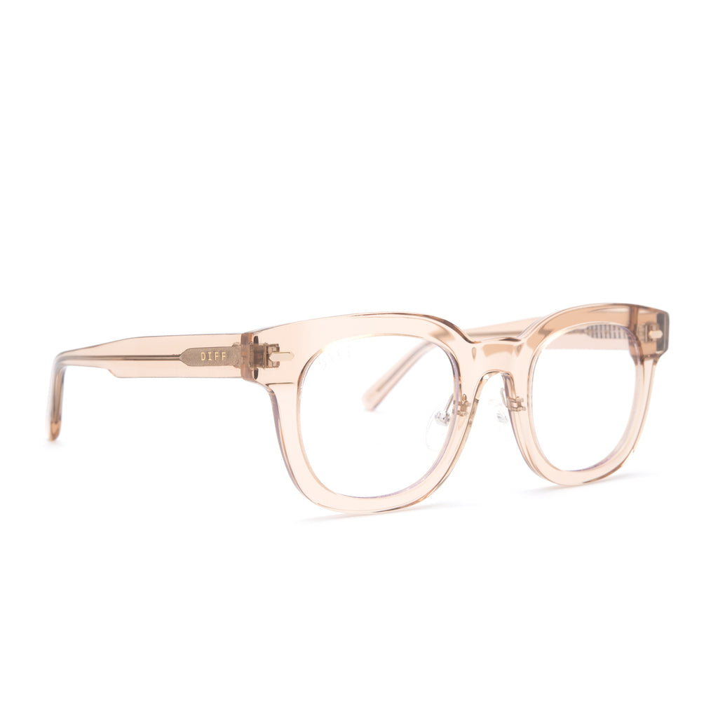 Summer Square Glasses | Vintage Crystal | Diff Eyewear
