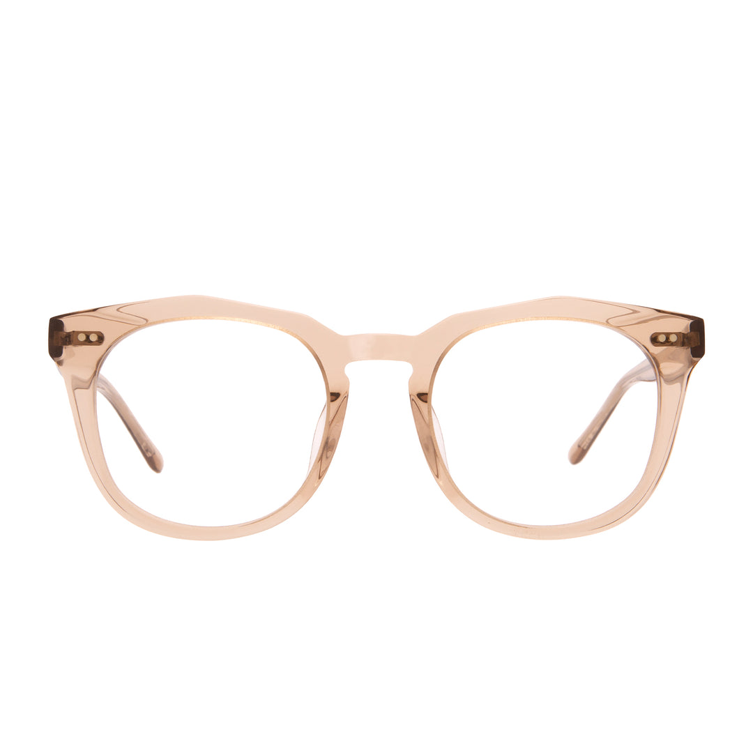 Weston Round Prescription Glasses | Vintage Crystal | Diff Eyewear
