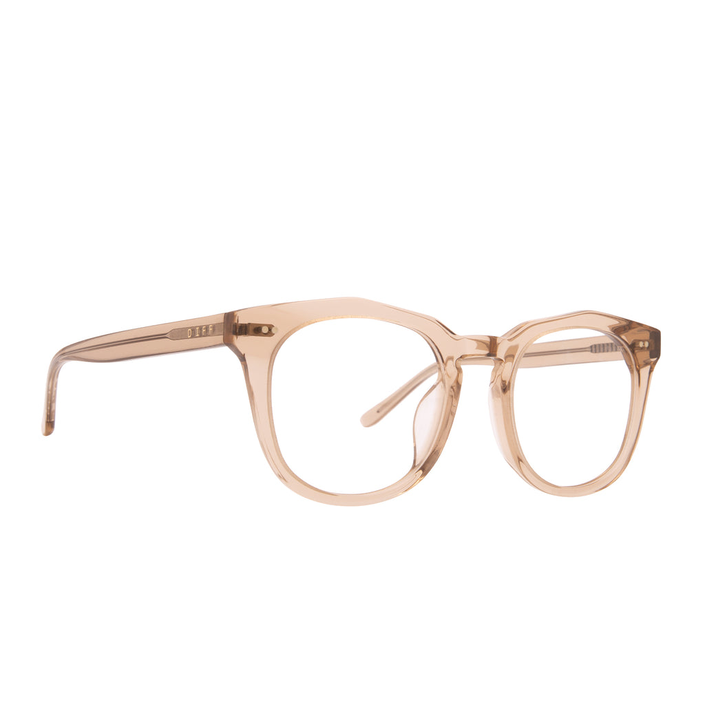 Weston Round Glasses | Vintage Crystal | Diff Eyewear