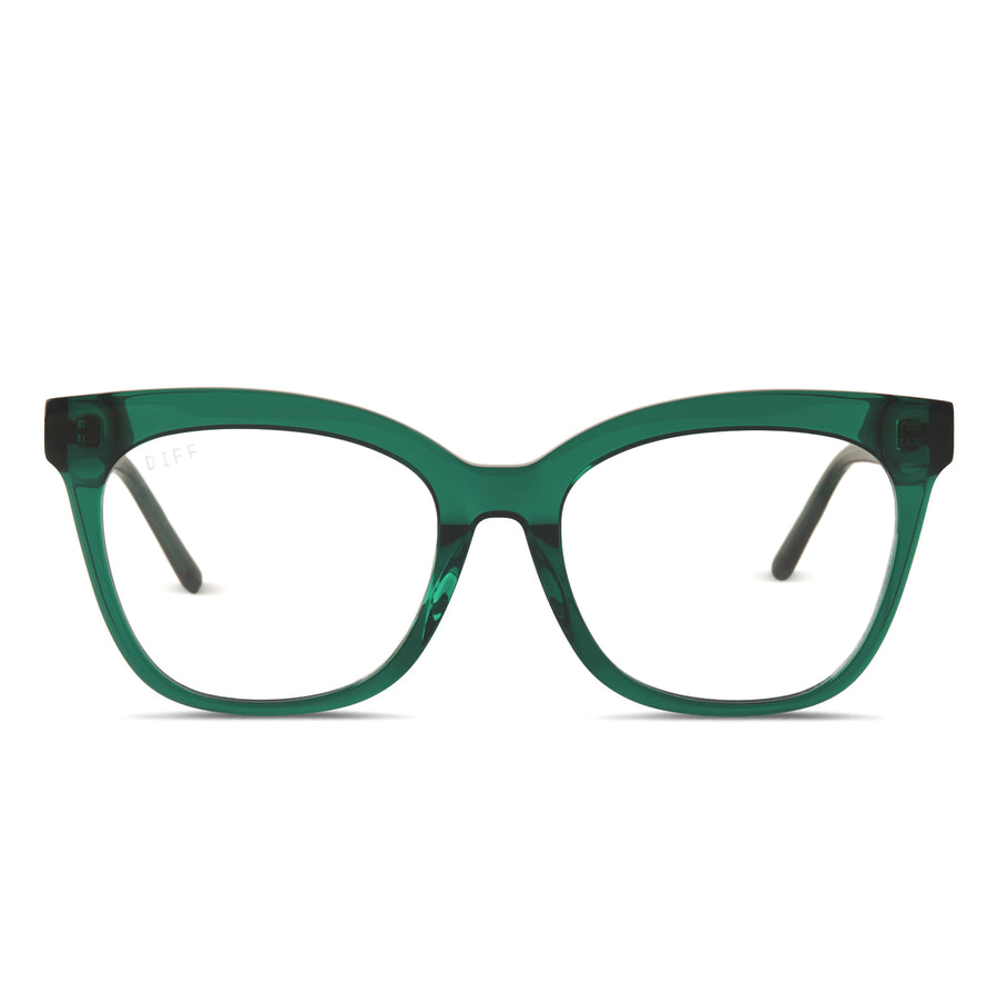 Winston Cat Eye Prescription Glasses | Deep Ivy | Diff Eyewear