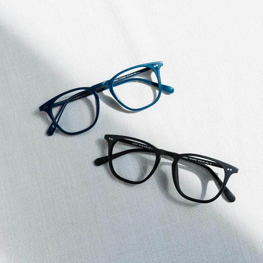 Maxwell Square Glasses | Matte Black & Blue Light Technology | DIFF Eyewear