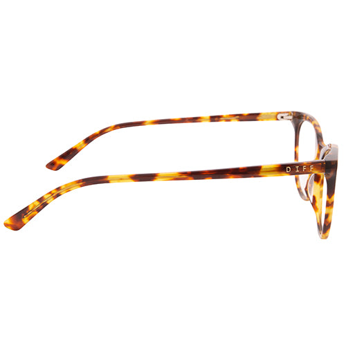 Jade Cat Eye Glasses | Amber Tortoise + Clear Glasses – DIFF Eyewear